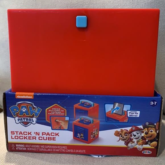 Jakks | Toys | Paw Patrol Stack N Pack Locker Cube Popup Mirror Lift To ...